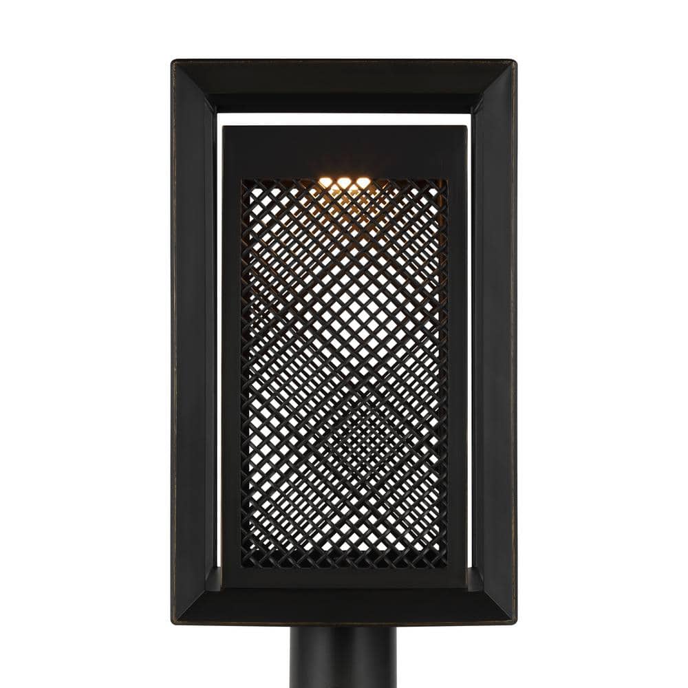 Generation Lighting Milton 7.5 in. W Antique Bronze Outdoor Integrated ...