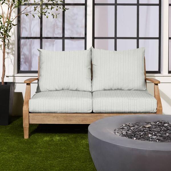 Deep cushion loveseat store