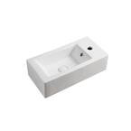 Barclay Products Compact 15 in. Wall-Mounted Bathroom Sink in White 4R-531WH