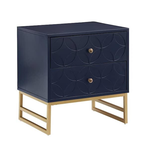 Navy and gold bedside table store