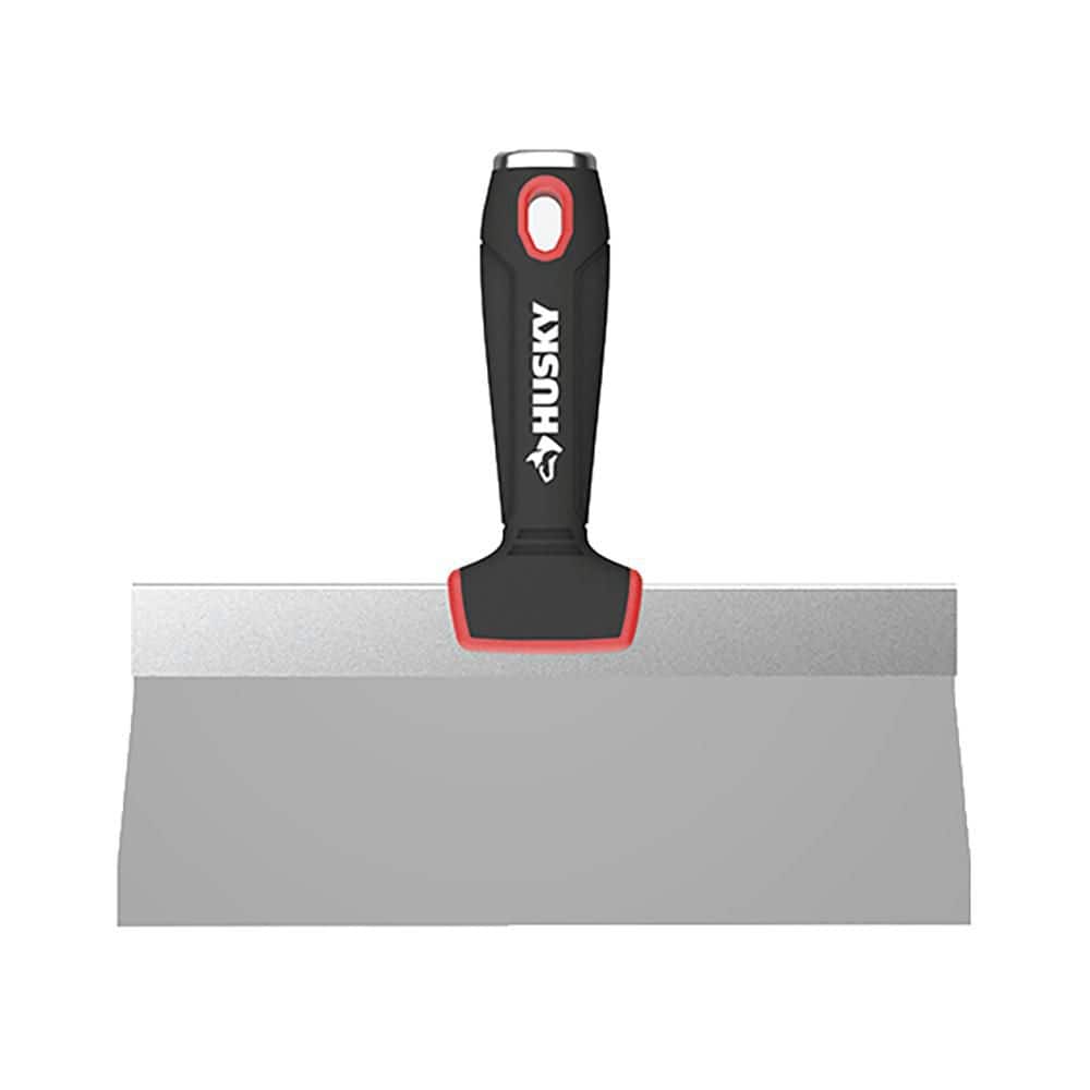 Husky Husky 10 in. Stainless Steel Taping Knife with Soft Grip Handle ...