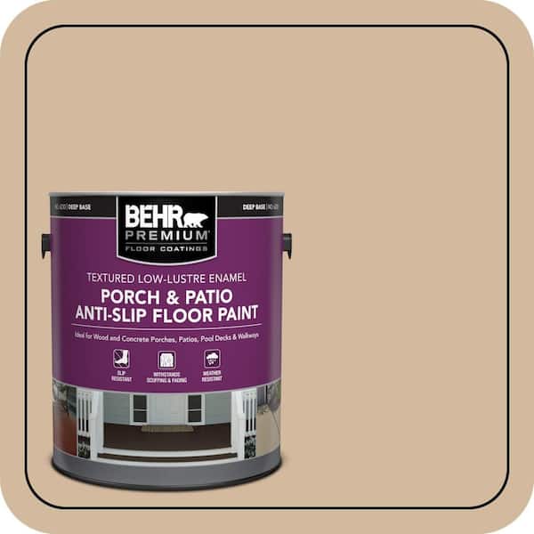 BEHR PREMIUM 1 gal. #S280-3 Practical Tan Textured Low-Lustre Enamel ...