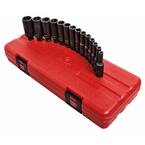 Stark 1 in. Drive Duo Combination SAE and Metric Deep Impact Socket Set ...