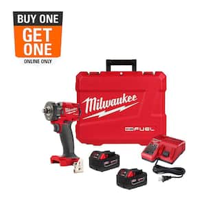 Milwaukee M18 FUEL 18V Lith-Ion Brushless Cordless 3/8 in. Compact ...