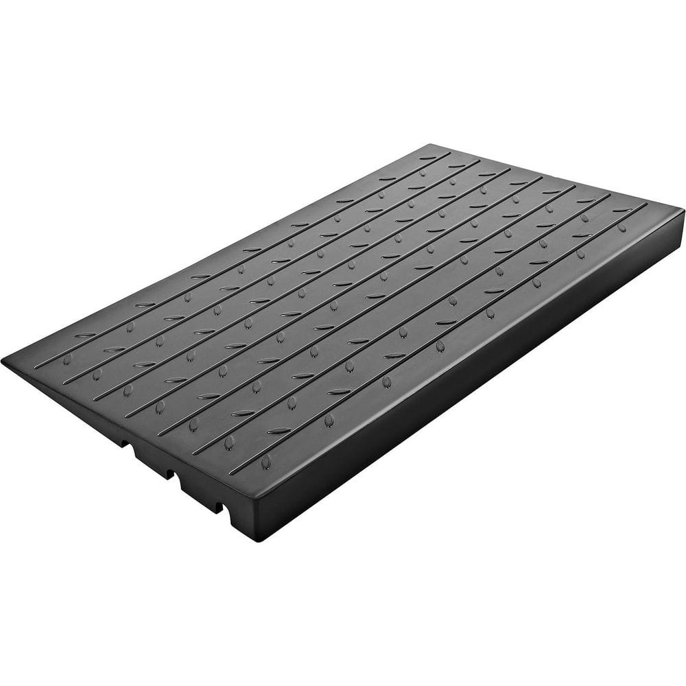 SKYSHALO Rubber Threshold Ramp, 4in. Rise Threshold Ramp Doorway, 3 ...