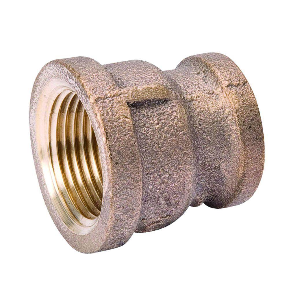 Mueller Streamline 1 in. x 3/4 in. Brass FPT x FPT Reducing Coupling 454-054HC - The Home Depot