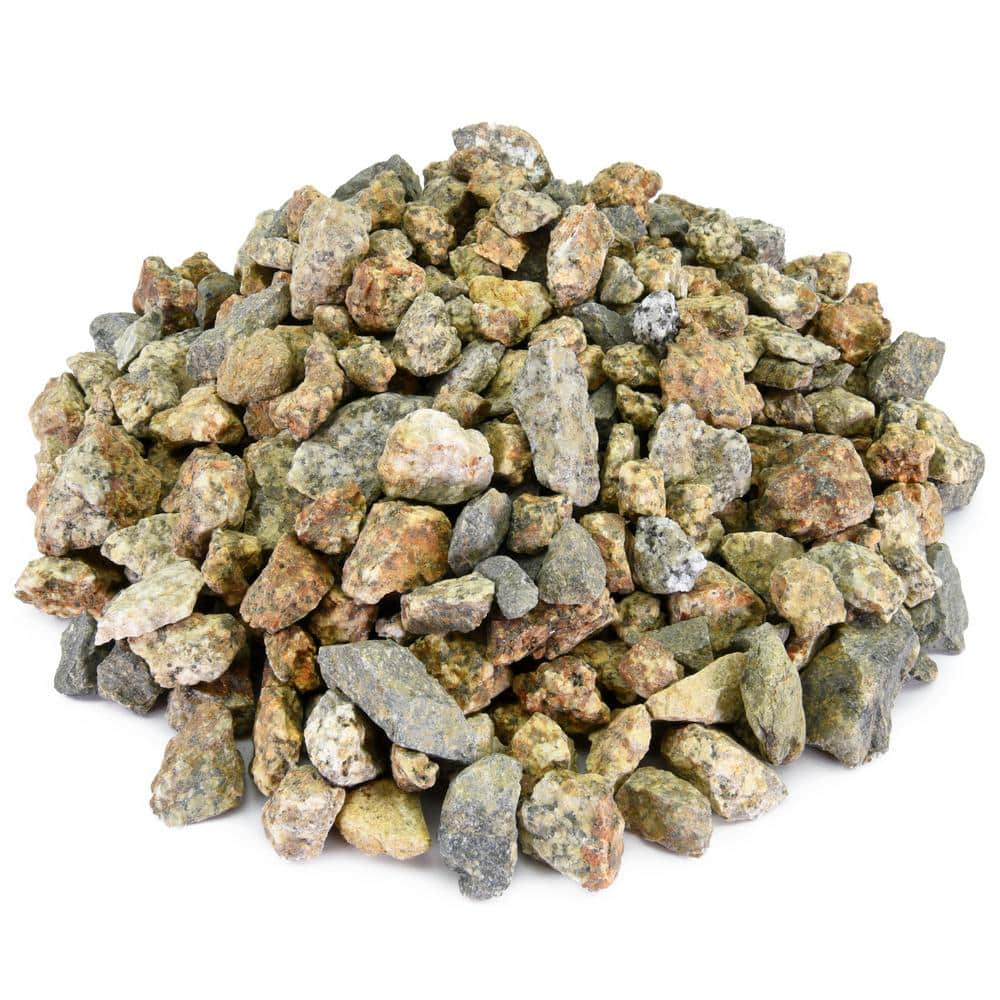 Yard Elements 0.25 cu. ft. 3/4 in. Desert Gold Crushed Landscape Rock ...