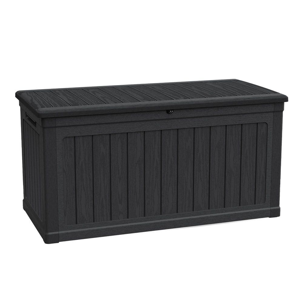 WTVWTV 230 Gal. Waterproof Outdoor Resin Storage XXL Deck Box ...