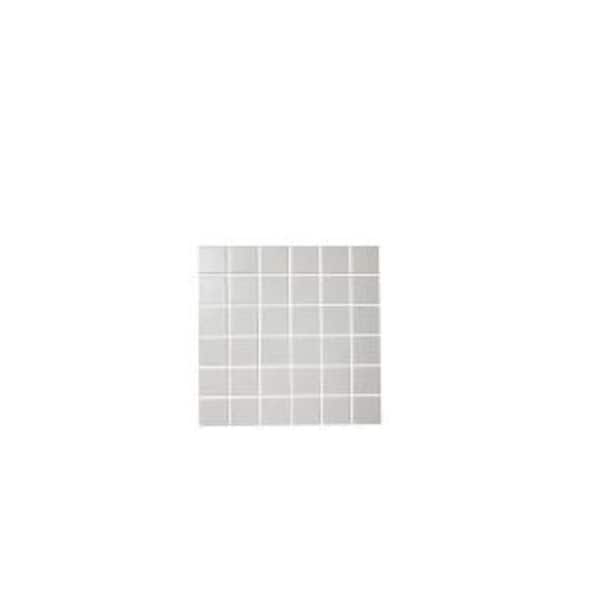 Daltile Permatones White 12 in. x 12 in. x 6 mm Glazed Ceramic Mosaic ...