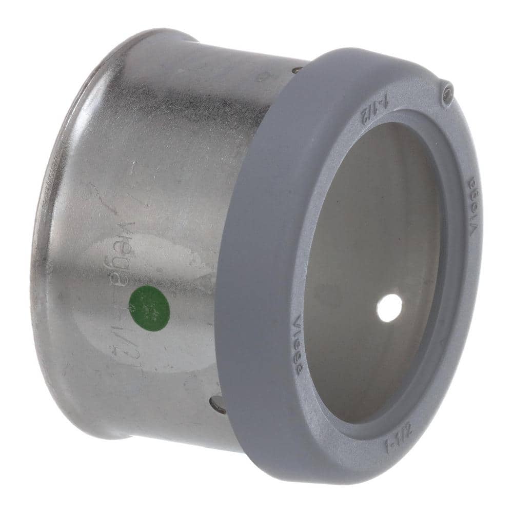 Viega PureFlow 1-1/2 in. Press Stainless Steel Sleeve (10-Pack) 49906 ...