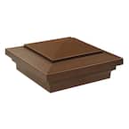 Veranda 4 in. x 4 in. Brazilian Walnut Vinyl Craftsman Post Cap 73019390