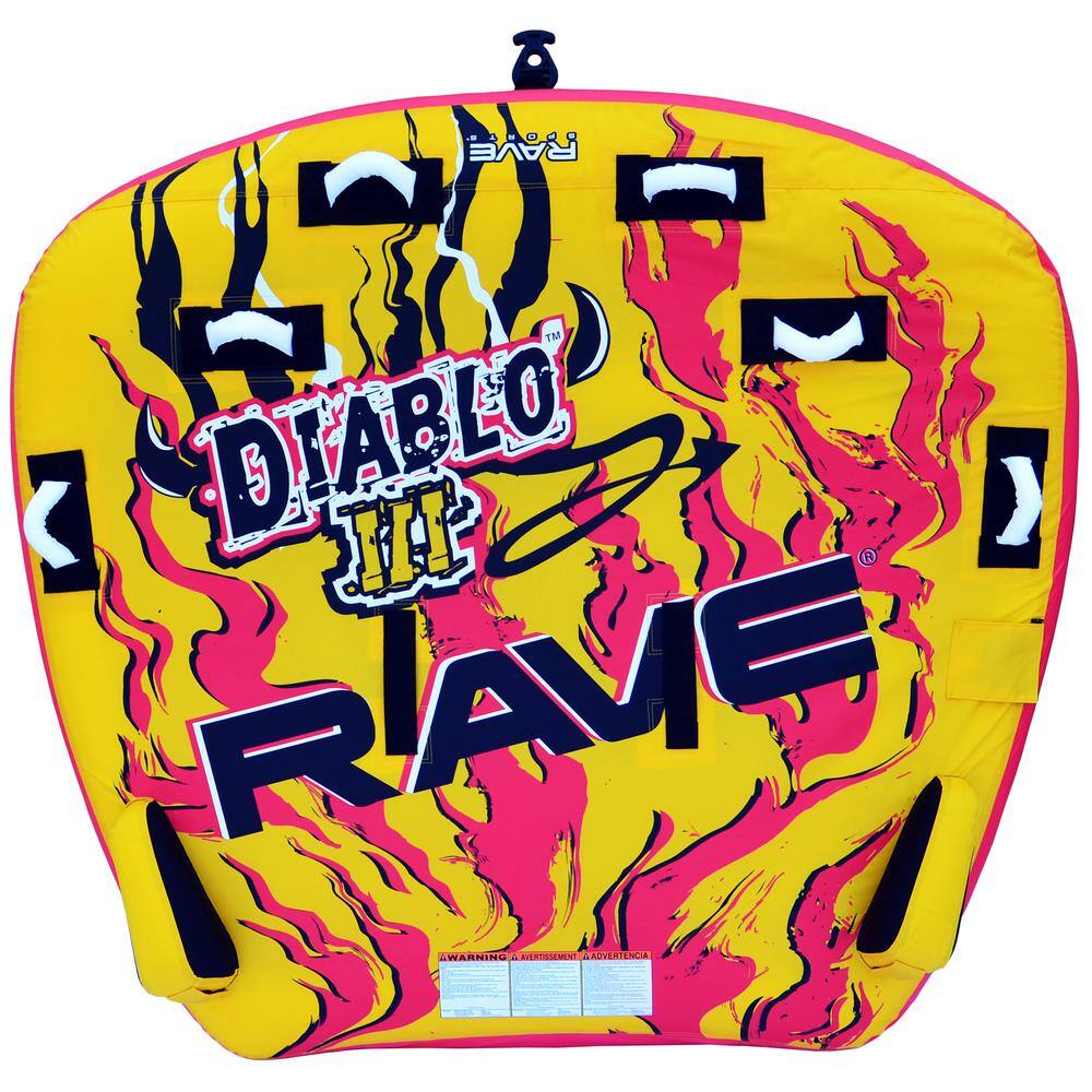 RAVE Sports Diablo III 67 in. x 75 in. Inflatable Boat Towable 02641 ...
