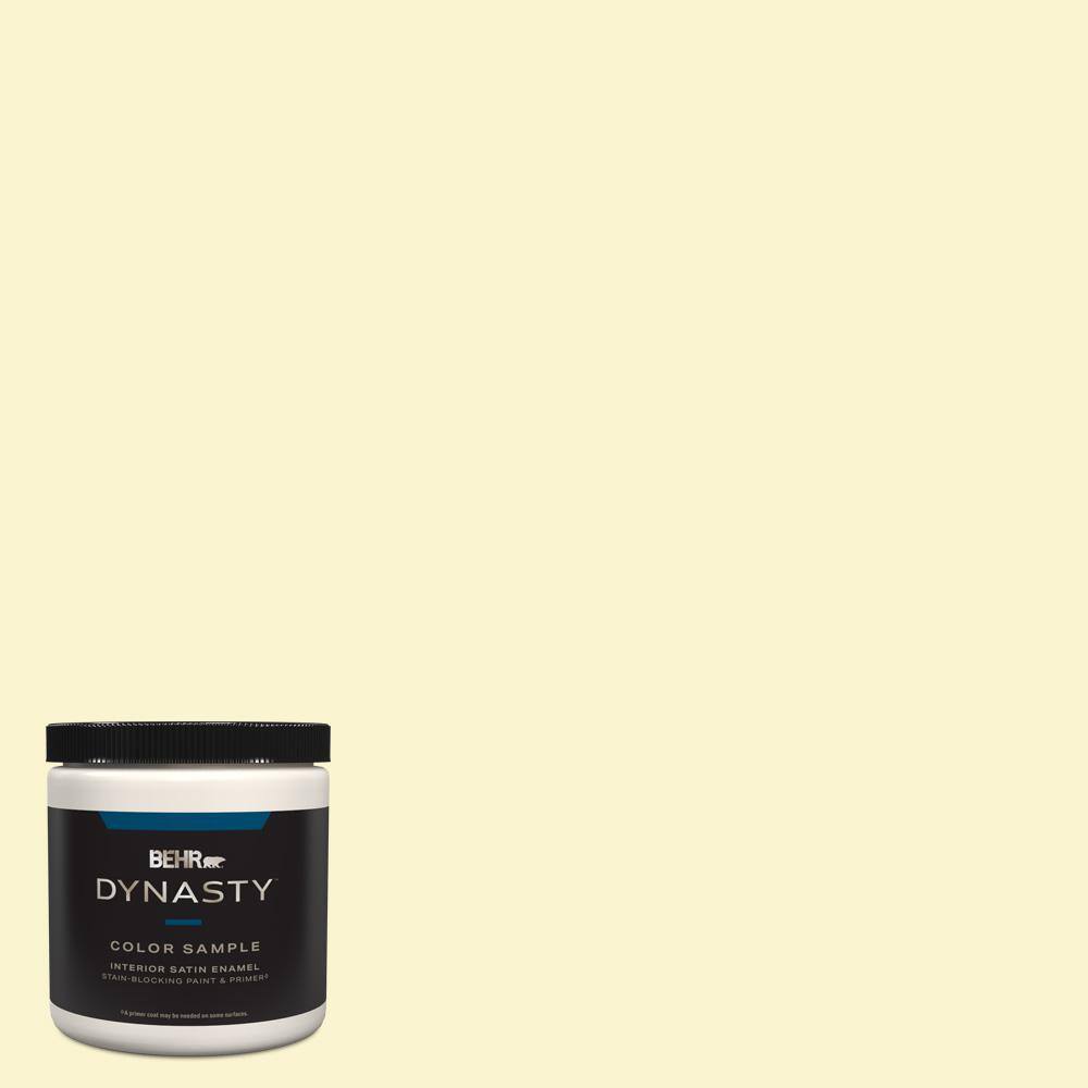 BEHR DYNASTY 8 oz. #P310-1 Effervescent Satin Enamel Stain-Blocking ...