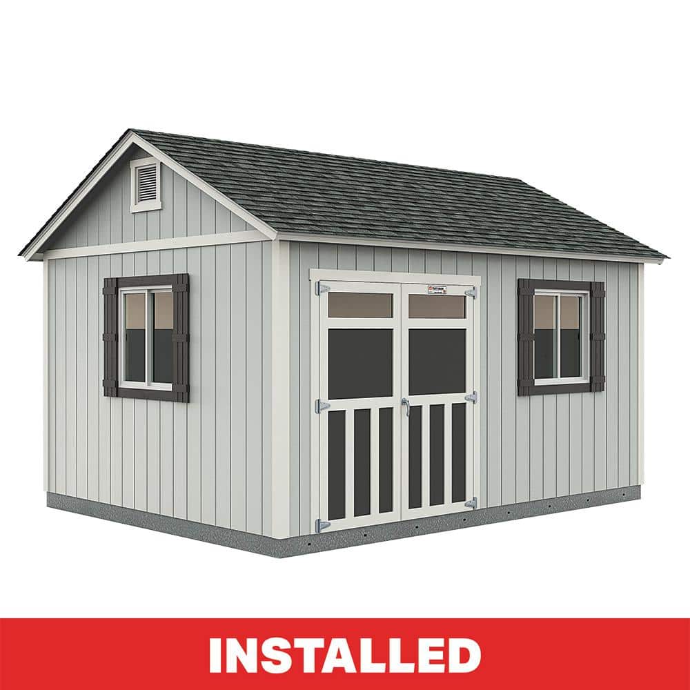 Tuff Shed Tuff Shed Sundance Series Professionally Installed 8' Sidewall Wood Storage Shed ...