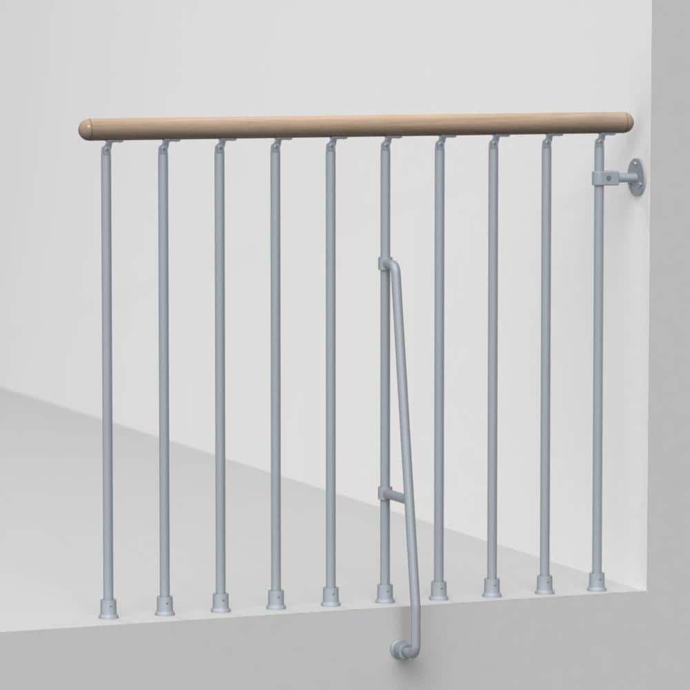 Arke Phoenix 47 in. Grey Balcony Rail Kit K03069 - The Home Depot