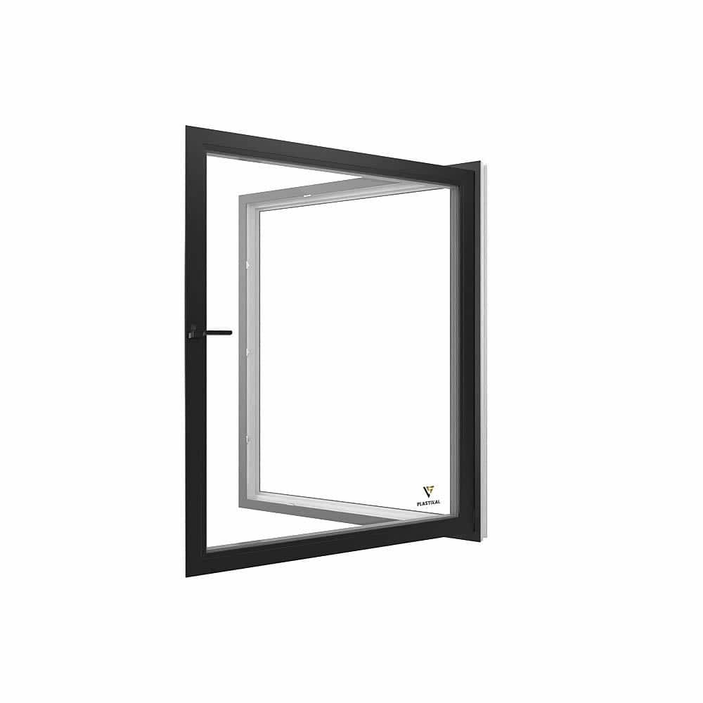 36 in. x 48 in. Right-Handed, Low-E, Triple-Pane, Replacement, Vinyl ...