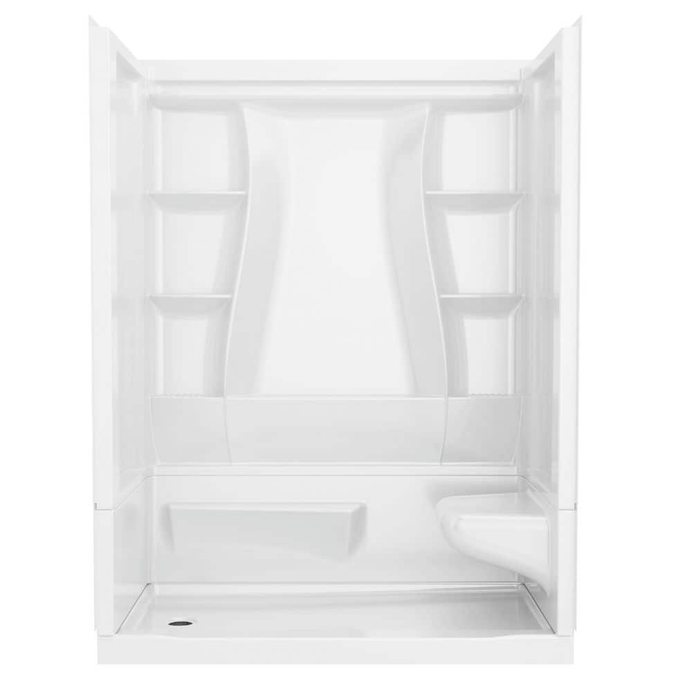 Delta Classic 500 Right Seat 60 in. x 32 in. x 75.88 in. H Alcove ...