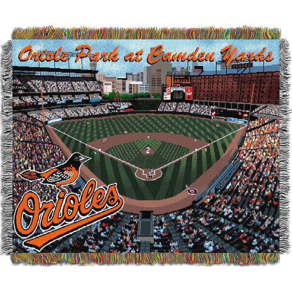 THE NORTHWEST GROUP MLB Orioles Camden Yards Stadium Tapestry Throw ...
