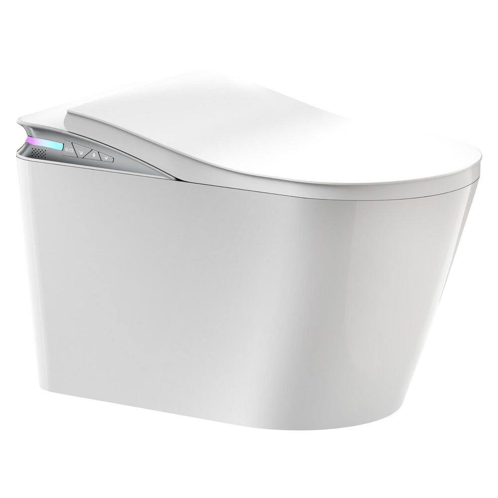 Staykiwi 1-Piece Elongated Bidet Toilet 1.19 GPF in White with Multiple ...