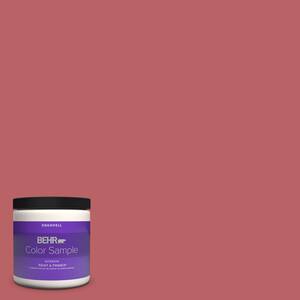 BEHR ULTRA 1 qt. #150D-6 Strawberry Rhubarb Satin Enamel Exterior Paint ...