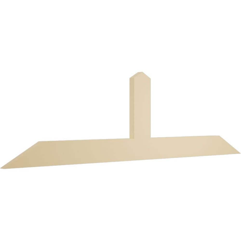 Ekena Millwork 84 in. W x 24 1/2 in. H x 2 in. D x 6 in. F, 7/12 Pitch ...