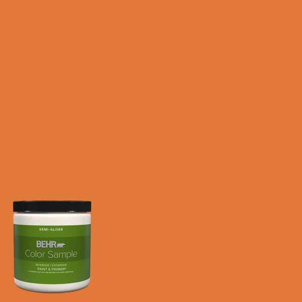 BEHR PREMIUM PLUS 8 oz. #S-G-260 Citrus Blast Semi-Gloss Interior ...