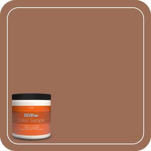 BEHR PREMIUM PLUS 8 oz. #S210-6 Cinnamon Crunch Semi-Gloss Interior ...