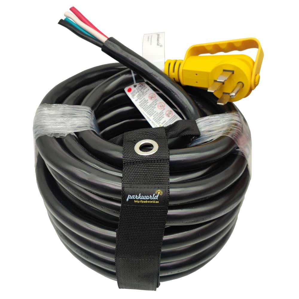 parkworld 50 ft. 6/3 Plus 8/1 50 Amp NEMA 14-50 Power Cord With Handle ...