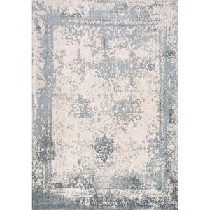 nuLOOM Shawanna Vintage Slate Blue 9 ft. x 12 ft. Area Rug NIPR01B ...