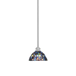 Albany 60-Watt 1-Light Brushed Nickel Pendant Mini Pendant Light Royal ...
