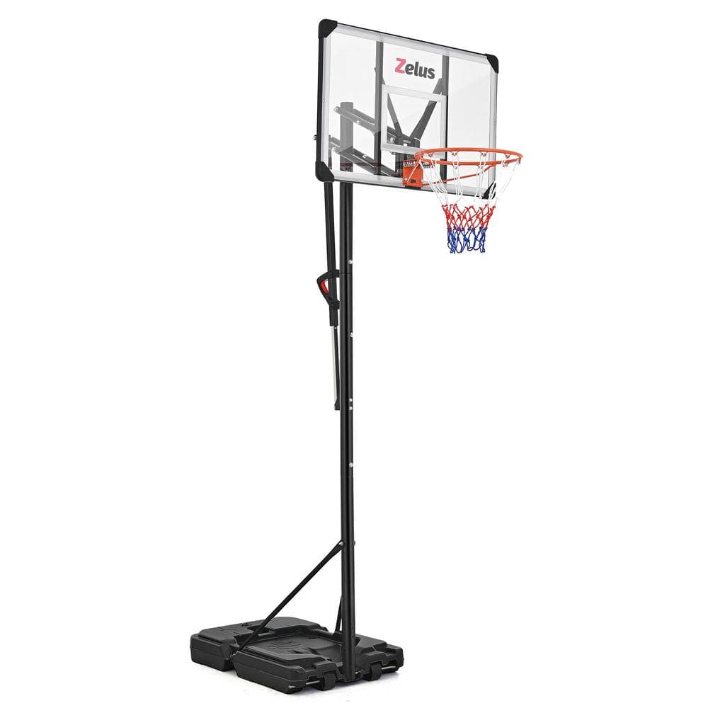 Merra 5.5 ft. to 10 ft. Adjustable Heights Portable Outdoor Basketball ...