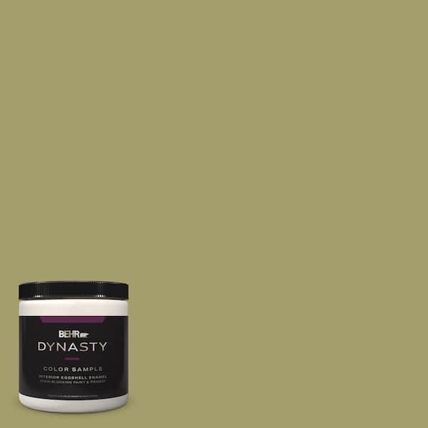 BEHR DYNASTY 8 oz. #S340-5 Farm Fresh Eggshell Enamel Stain-Blocking ...