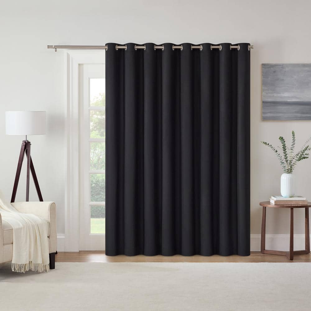 Have a question about Eclipse Kendall Black Polyester Solid 100 in. W x ...