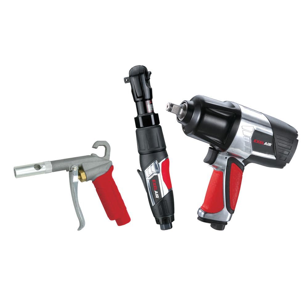 EXELAIR 3-Piece Professional Air Tool Kit-EX0303KIT - The Home Depot