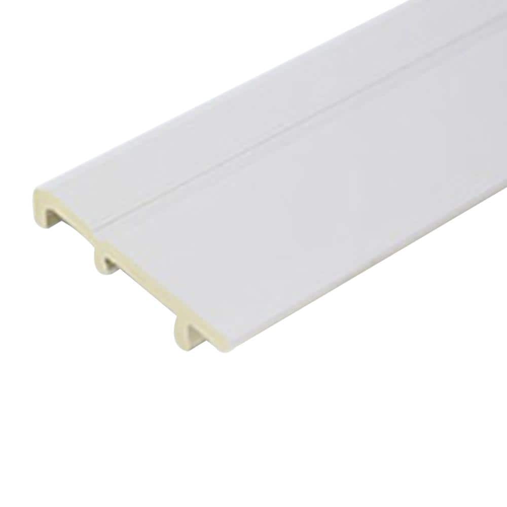 Wellco 0.24 in. D x 3.15 in. W x 39 in. L Hard PVC Wall Baseboard ...