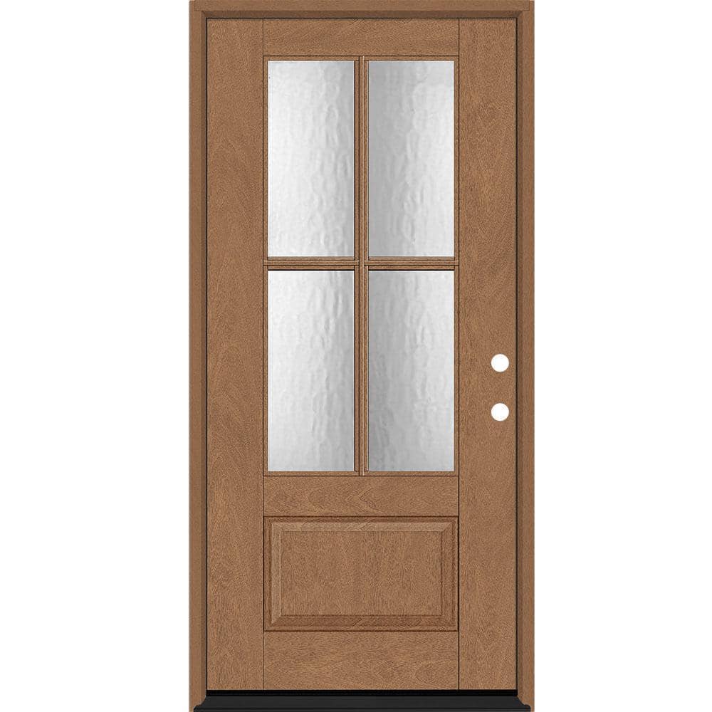 Steves & Sons Regency 36 in. x 80 in. 3/4Lite 4 SDL Oasis Decorative ...