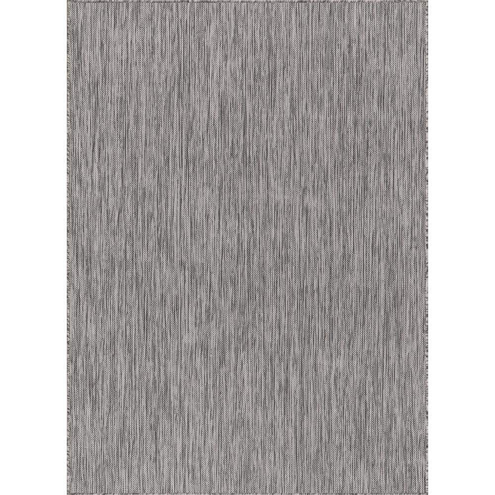 Beverly Rug 8 X 10 Silver Aloha Washable Solid Indoor Outdoor Area Rug ...