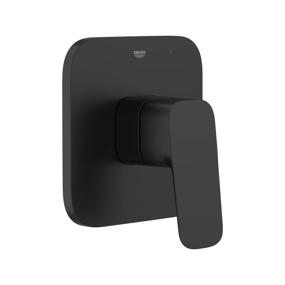 GROHE Cubeo Pressure Balance Valve Trim with Cartridge in Matte Black ...