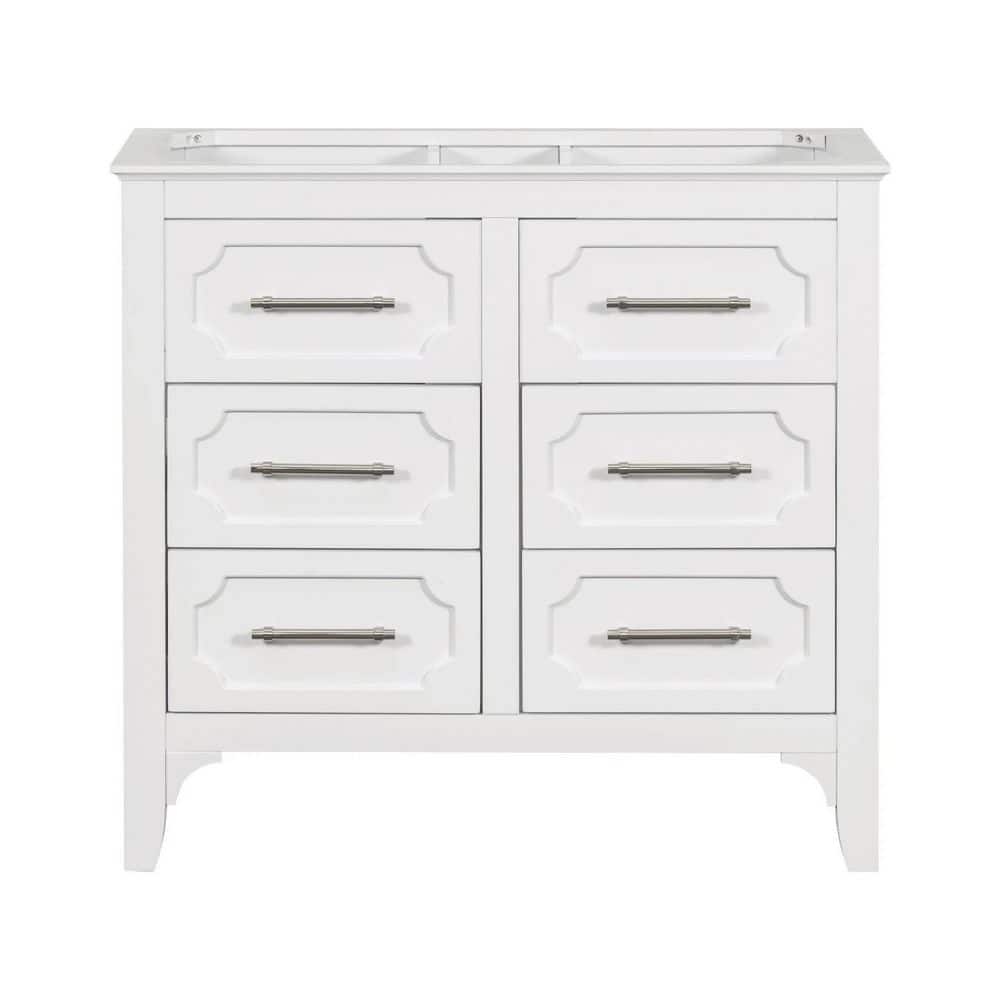 Cubilan 33 in. Bath Vanity Cabinet without Top in Bathroom White ...