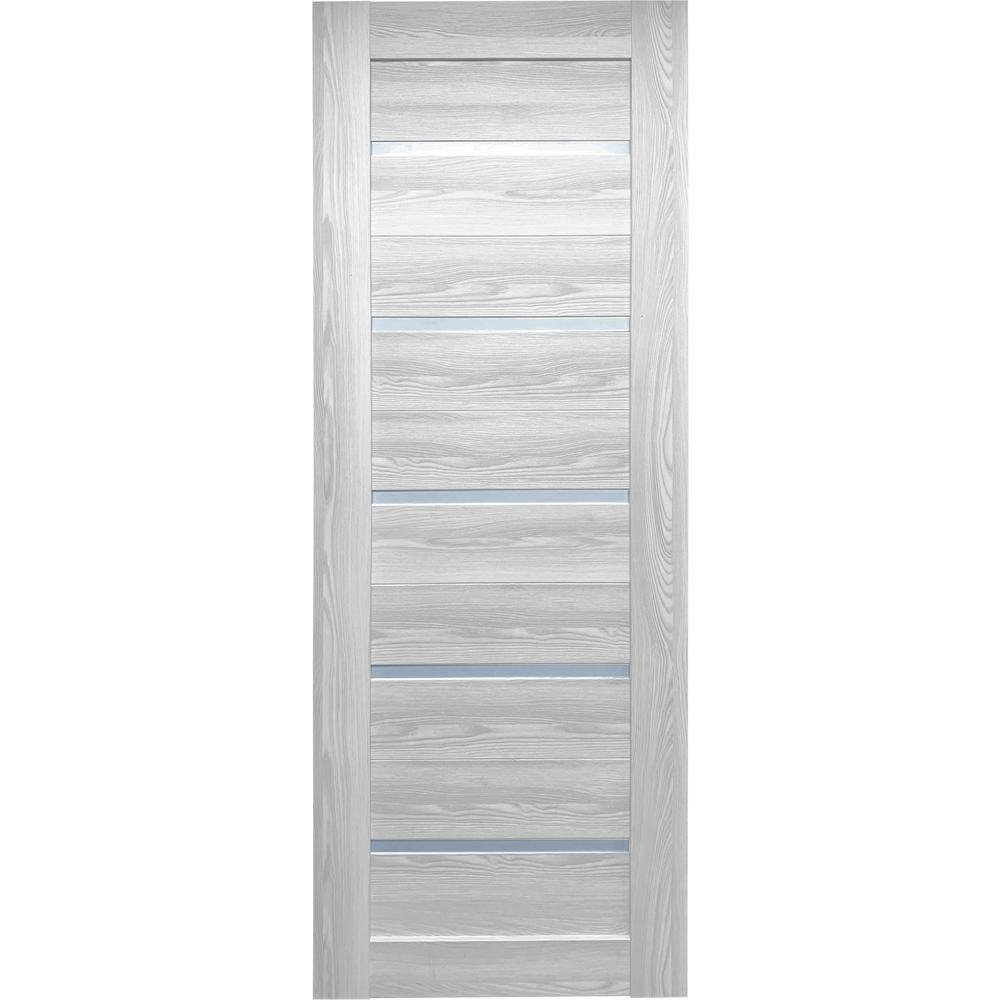 Valusso design doors 24 in. x 80 in. Tampa Ice Maple Prefinished ...
