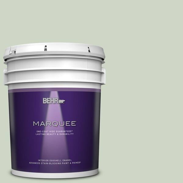 BEHR MARQUEE 5 gal. #S390-2 Spring Valley Eggshell Enamel Interior ...