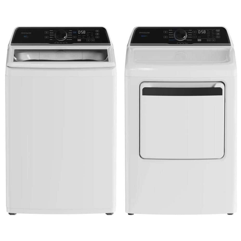 Frigidaire 4.4 Cu. Ft. White Top Load Washer with Max Fill and 7 cu. ft ...