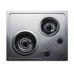 Summit Appliance 29.38 in. Coil Top Electric Cooktop in Stainless Steel ...