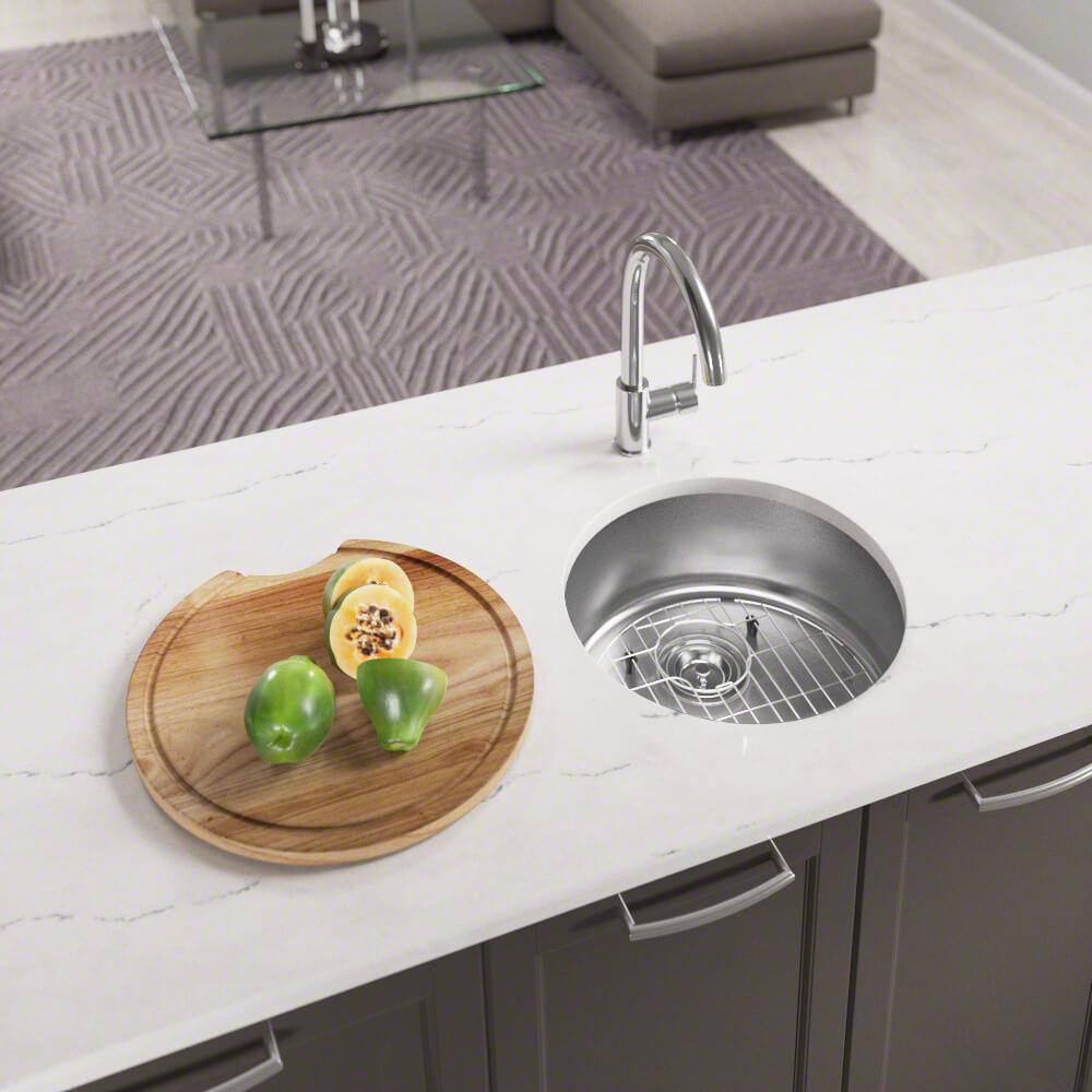 MR Direct 18 Gauge Stainless Steel 18 in. Dual Mount Bar Sink with ...