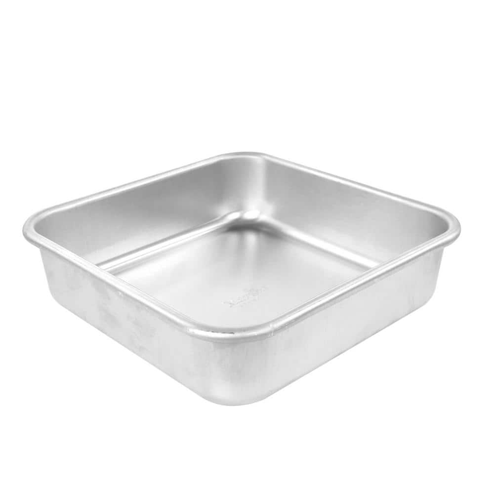MARTHA STEWART 9 in. Square Aluminum Cake Pan 985116439M - The Home Depot