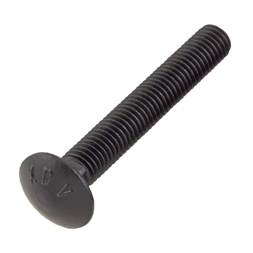 DECKMATE 1/2 in. -13 x 3-1/2 in. Black Deck Exterior Carriage Bolt ...