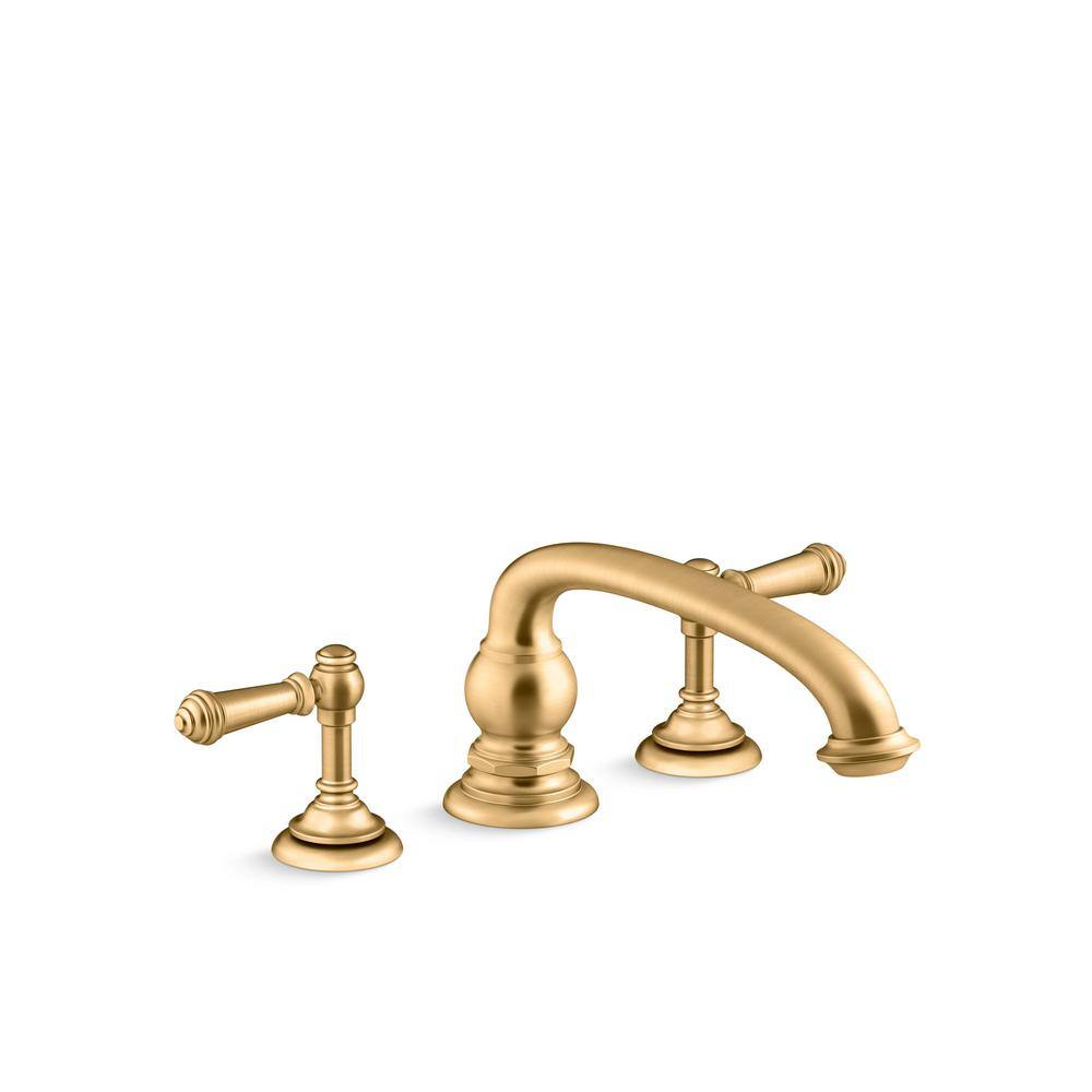 KOHLER Artifacts 2-Handle Trim Kit in Vibrant Brushed Moderne Brass ...