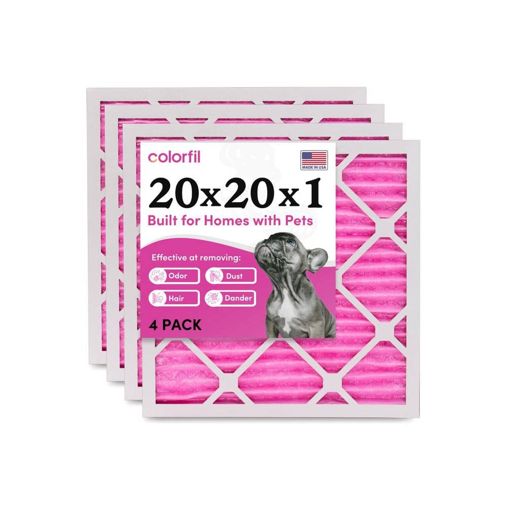 COLORFIL 20 in. x 20 in. x 1 in. Odor Removal and Color Changing ...