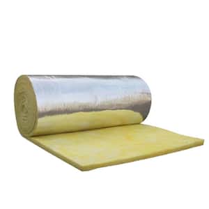 Wellco 24 in. x 10 ft. Aluminum Foil Fiberglass Insulation Roll Radiant ...