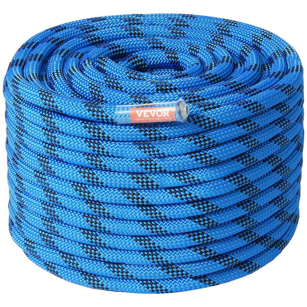 VEVOR 12.7 mm Static Climbing Rope, 45.7 m, 150 ft. Outdoor Rock ...